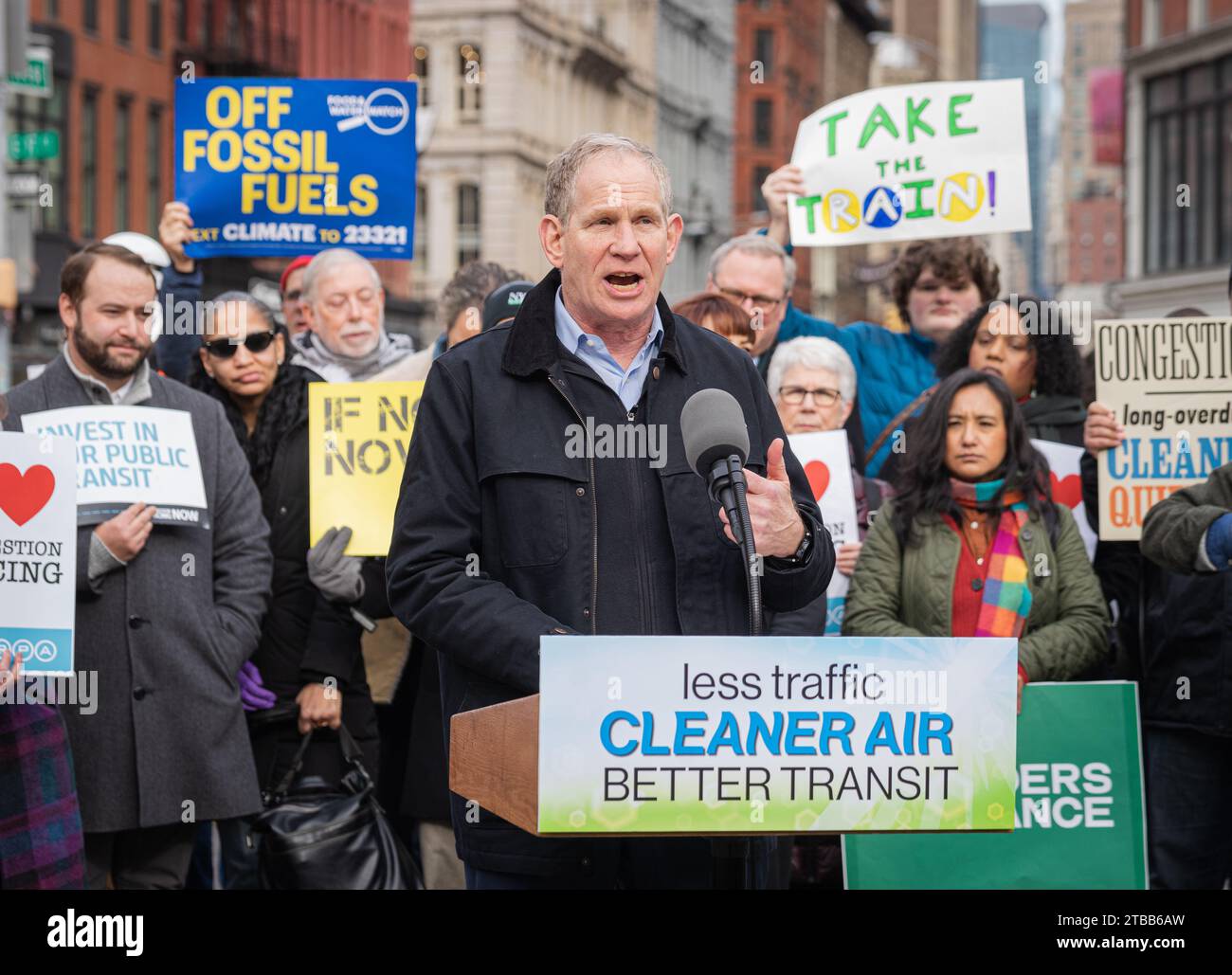 New York City, USA. 05th Dec, 2023. MTA Chairman Janno Lieberman ...