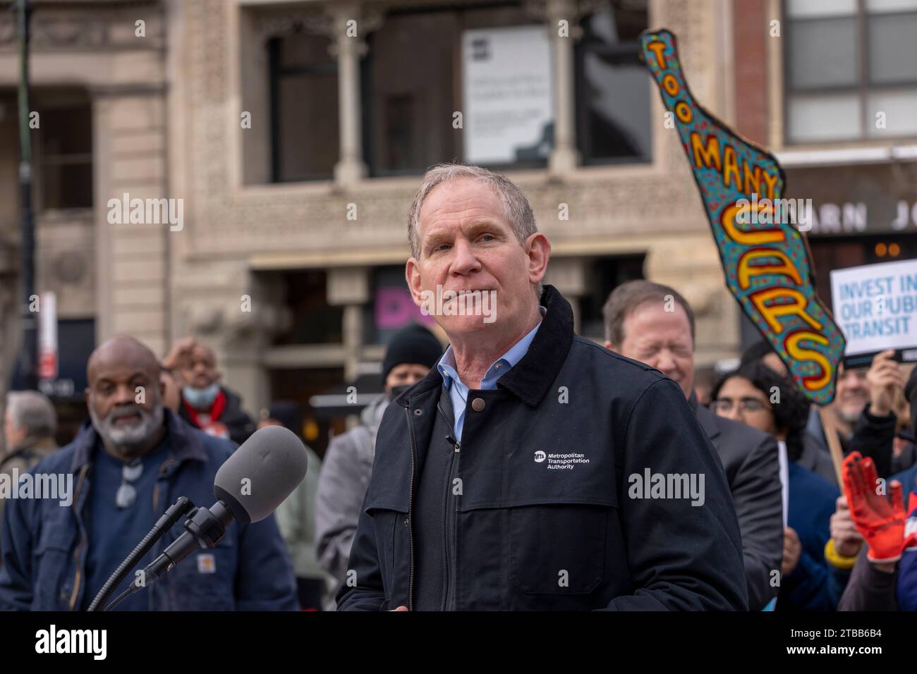 New York, United States. 05th Dec, 2023. Chair and CEO of MTA Janno ...