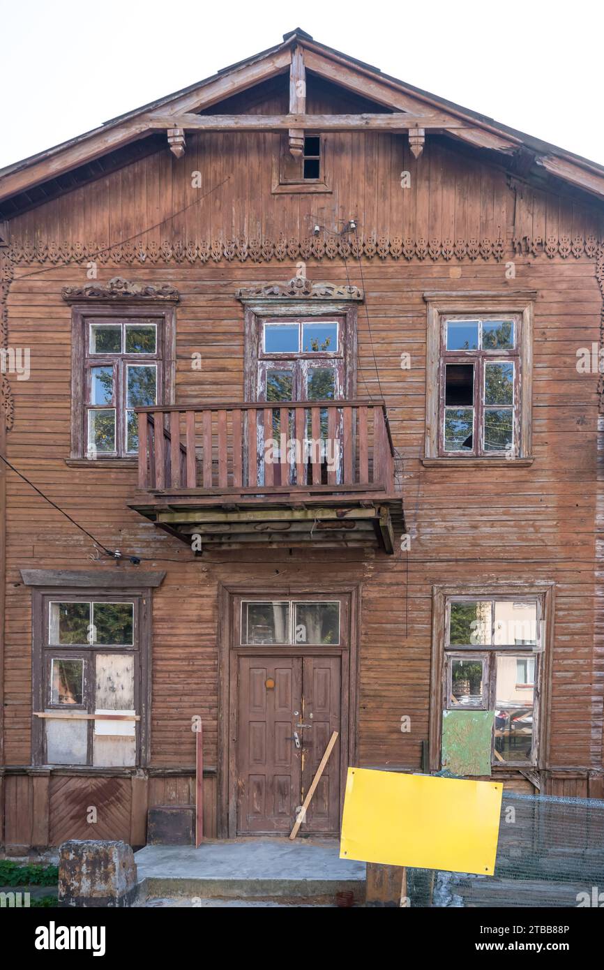 hundred-year-old historical old wooden building and homestead of ...