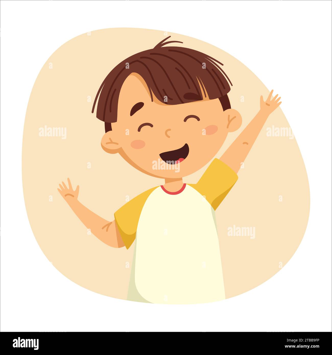 Happy boy cartoon vector collection. Vector illustration isolated on ...