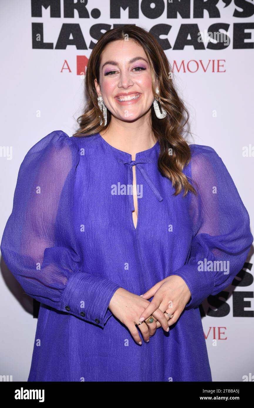 New York, USA. 05th Dec, 2023. Caitlin McGee attends Peacock's 'Mr. Monk's Last Case: A Monk ...