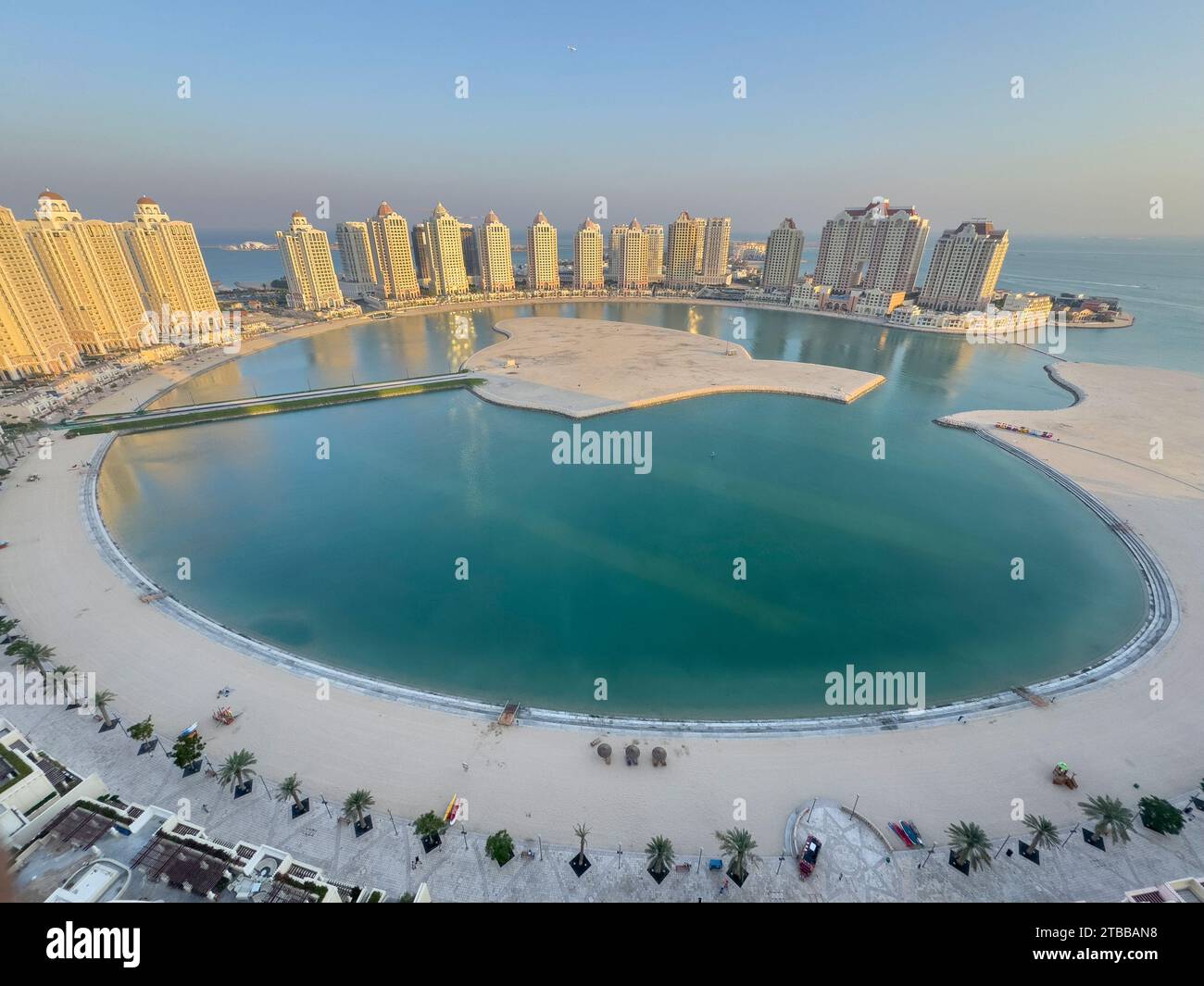 Viva Bahria Residential buildings in the Pearl Qatar, an artificial ...