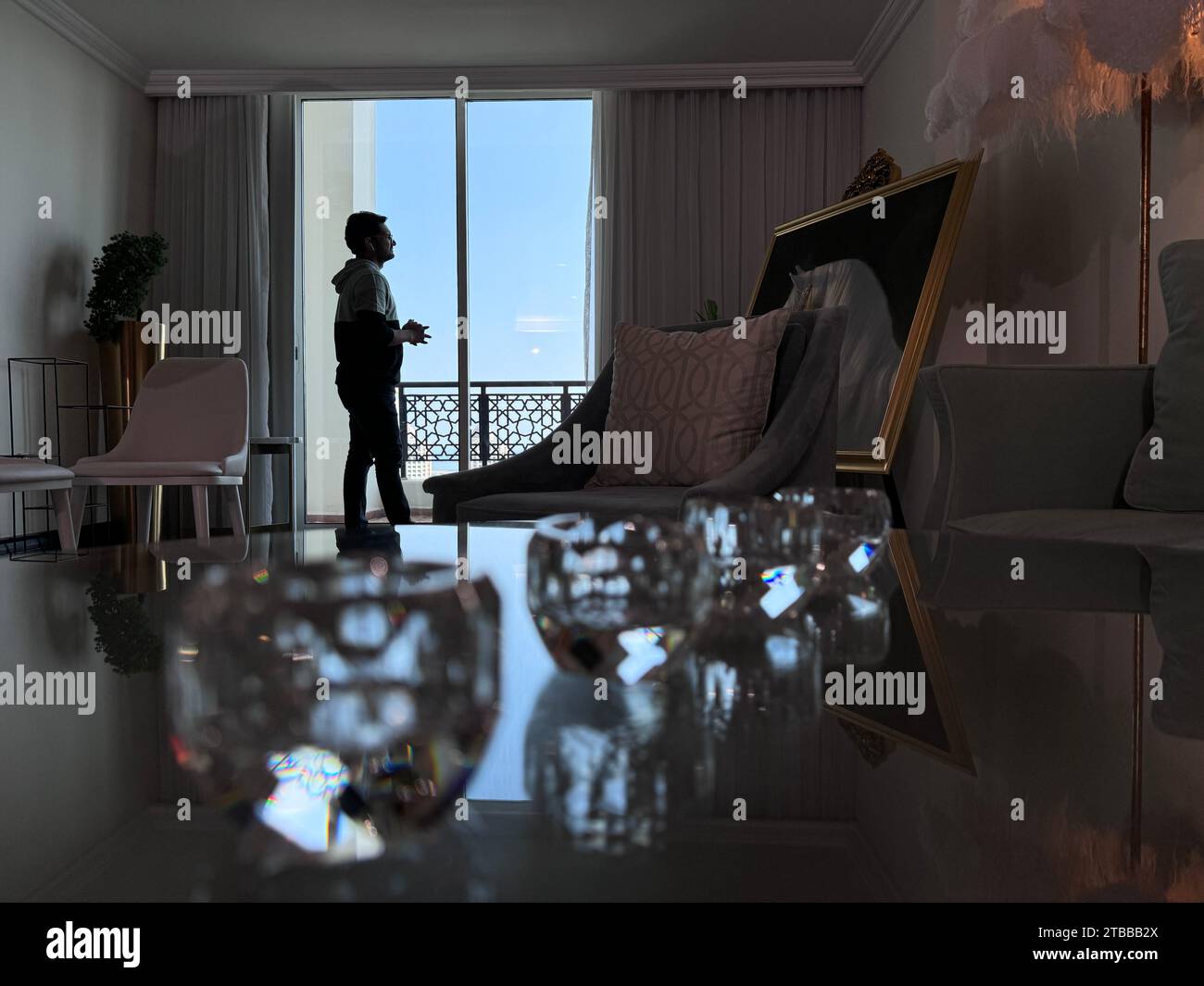 Teenager dark room no face hi-res stock photography and images - Alamy