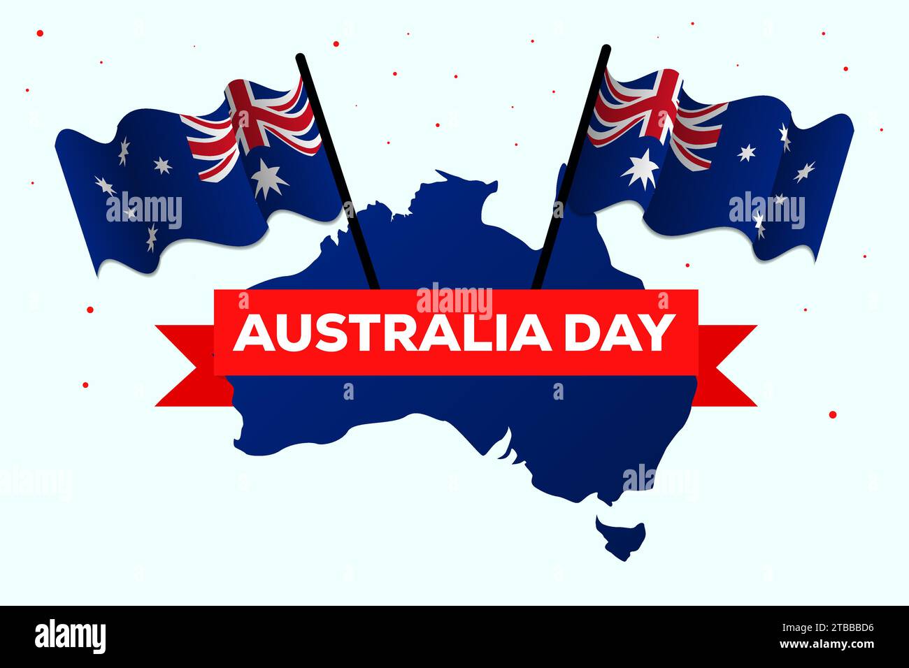 happy australia day background illustration vector design Stock Vector ...