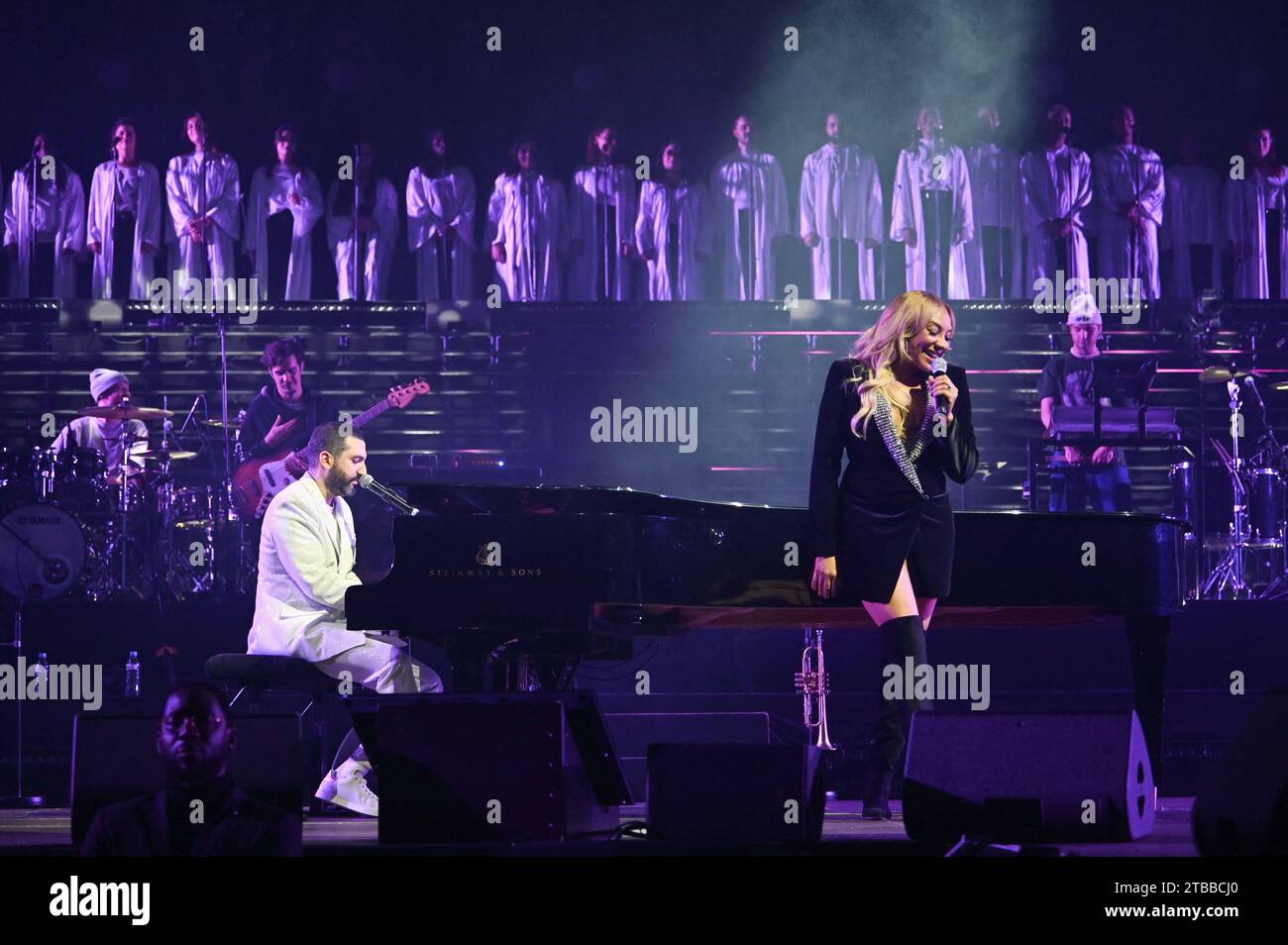 Paris, France. 29th Nov, 2023. Ibrahim Maalouf & Sheléa Frazier ...