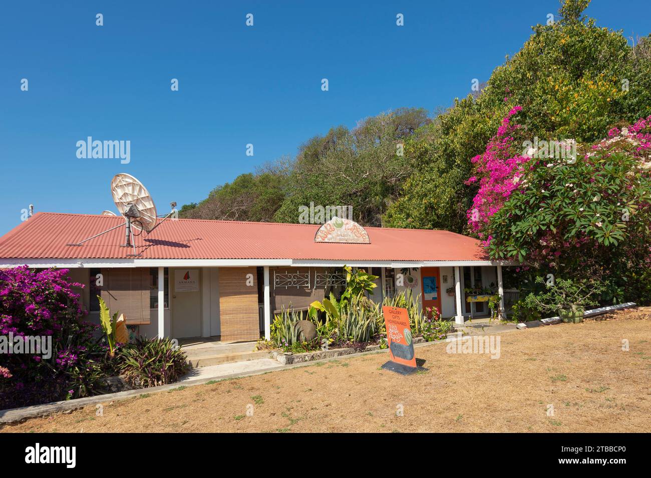 The Wild Papaya Gallery and Gifts shop in the small town of Settlement ...