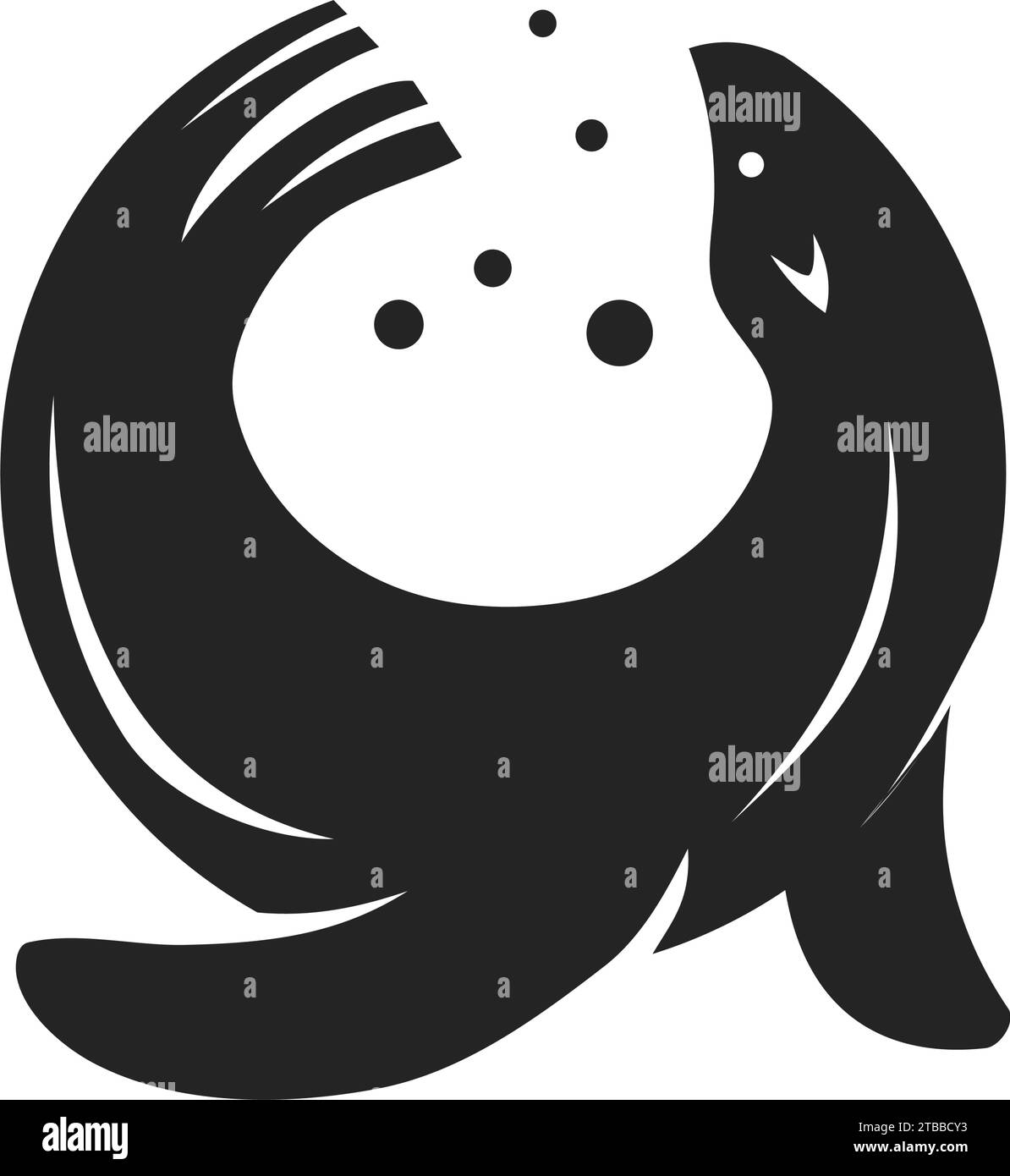 Sea Lion Logo template Isolated. Brand Identity. Icon Abstract Vector ...