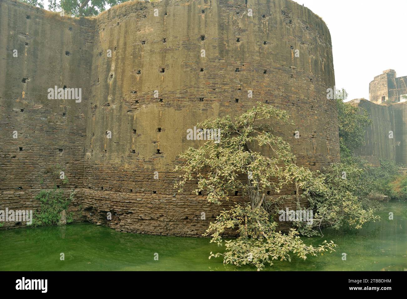 Fortification wall of Lohagarh Fort, Bharatpur, Rajasthan, India Stock ...