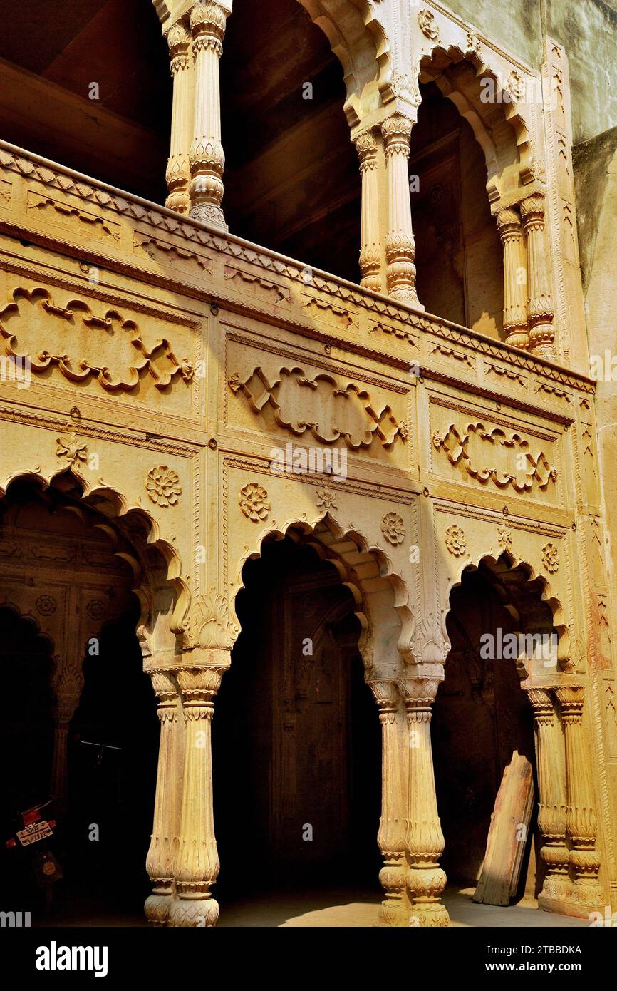 Partial view of Jal Mahal, Deeg Palace complex, Rajasthan, India Stock ...