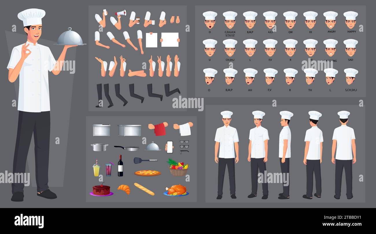Man male avatar kitchen Stock Vector Images - Alamy
