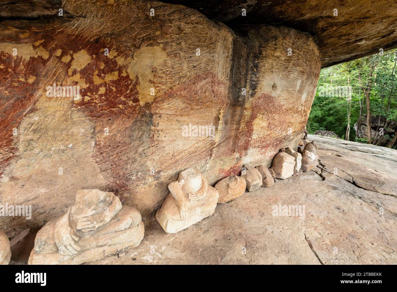 Phu Phra Bat Historical Park, primitive Buddhist shrine at natural ...