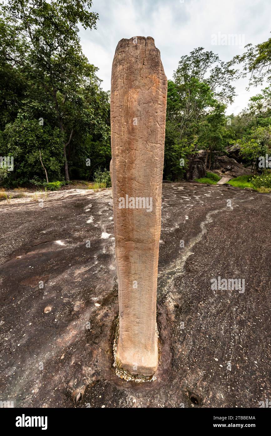 Phu Phra Bat Historical Park, Buddhist stele at natural eroded mushroom ...