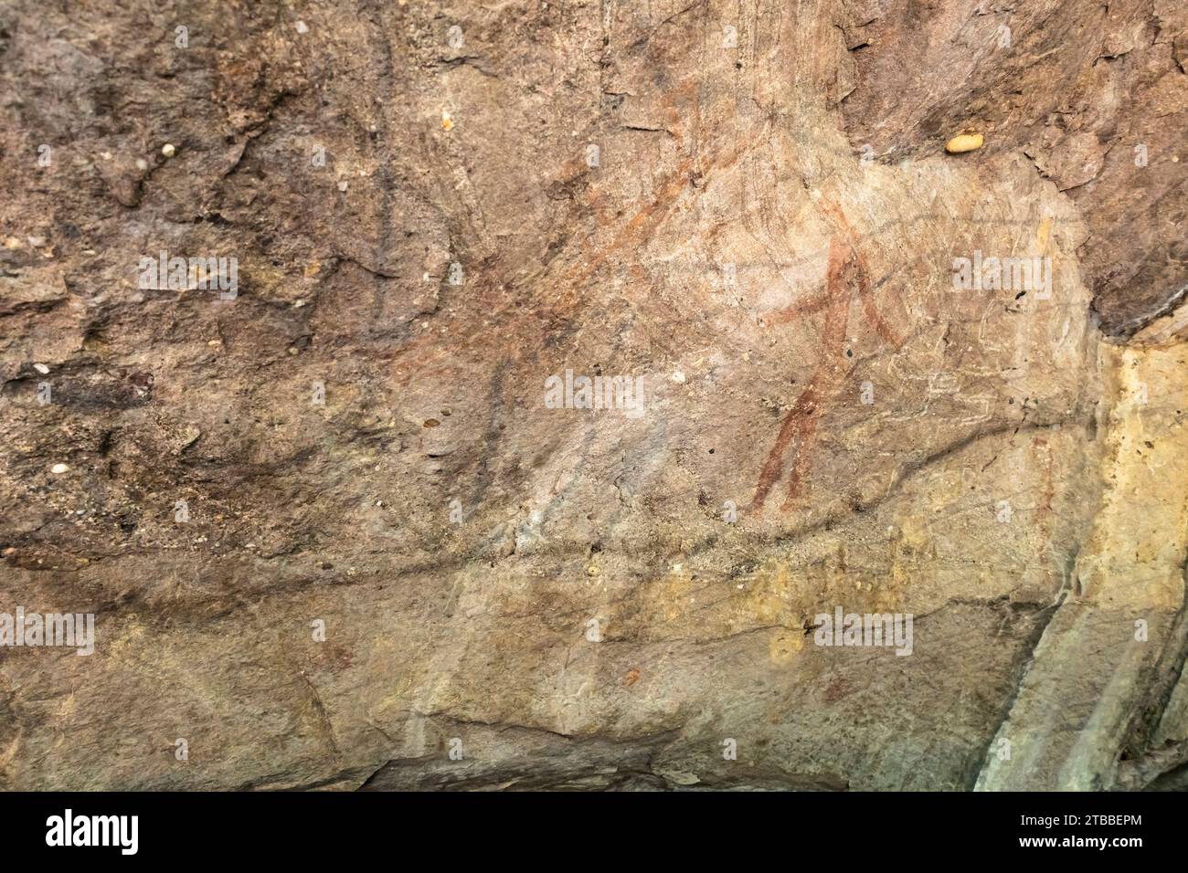 Phu Phra Bat Historical Park, prehistoric rock paintings at rock ...
