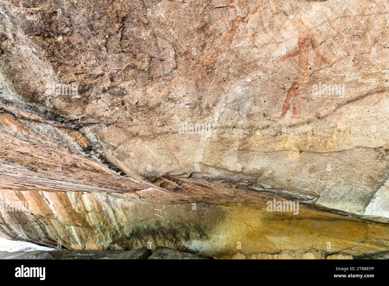 Phu Phra Bat Historical Park, prehistoric rock paintings at rock ...
