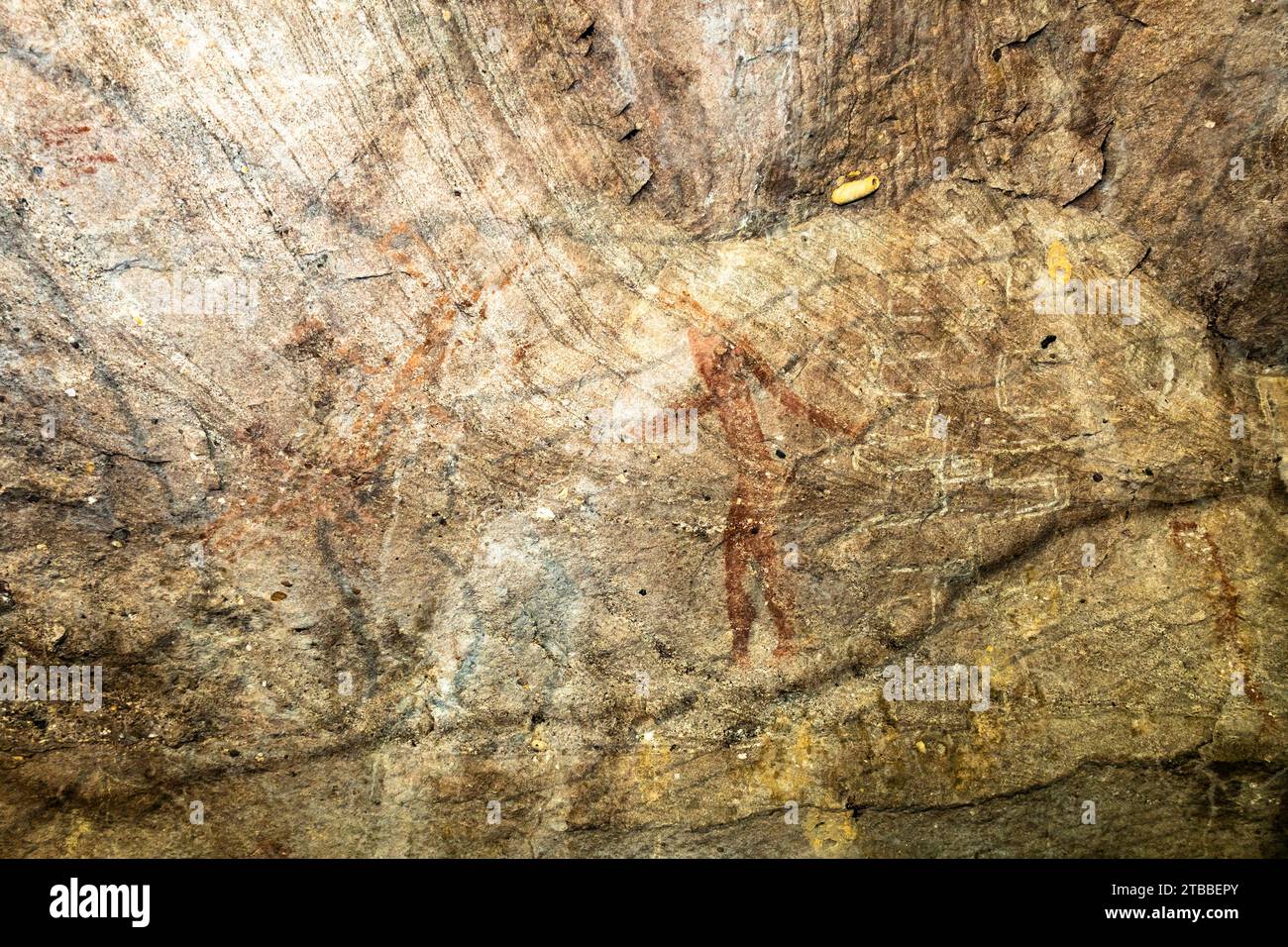 Phu Phra Bat Historical Park, prehistoric rock paintings at rock ...