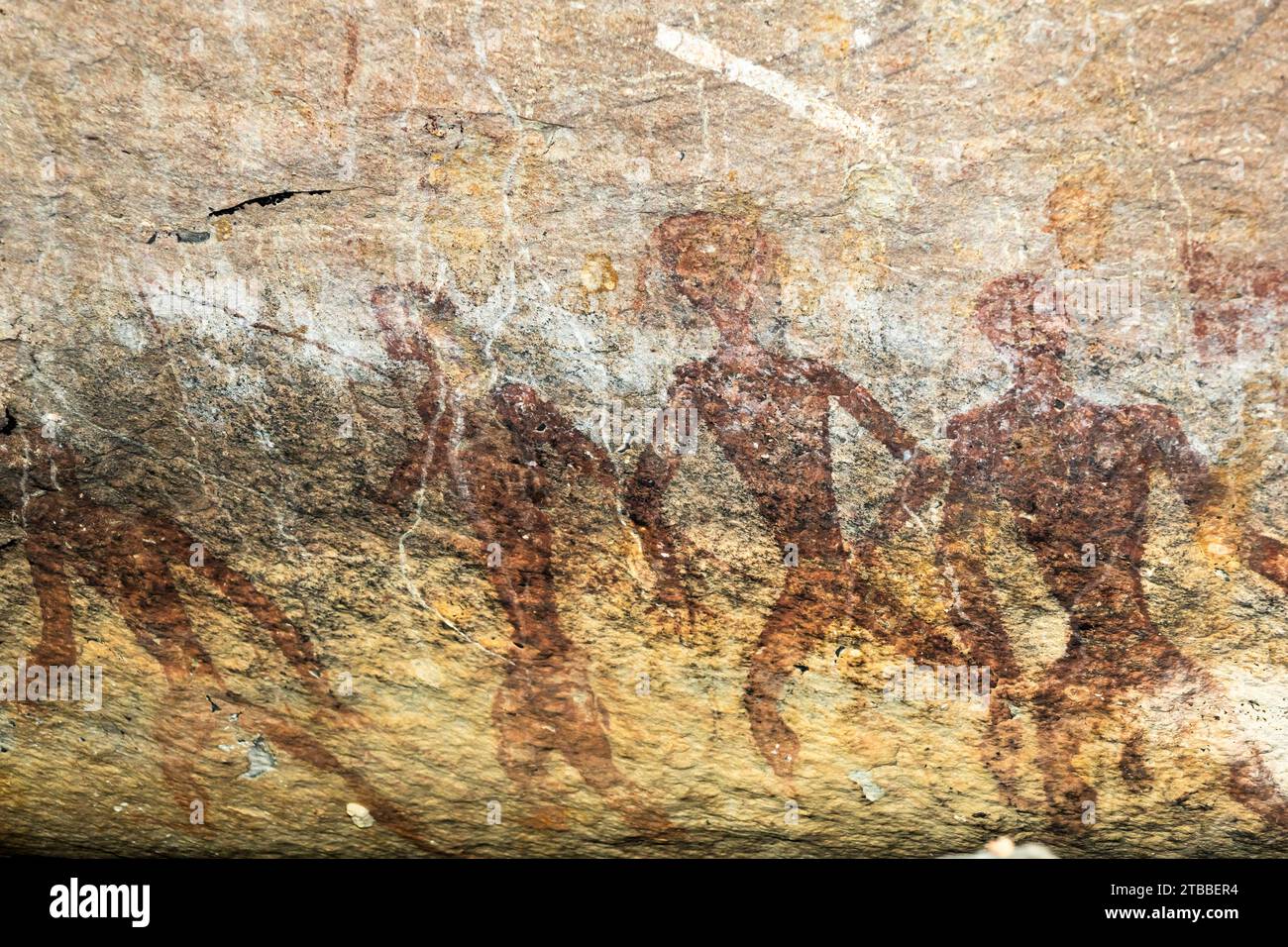 Phu Phra Bat Historical Park, prehistoric rock paintings at rock ...