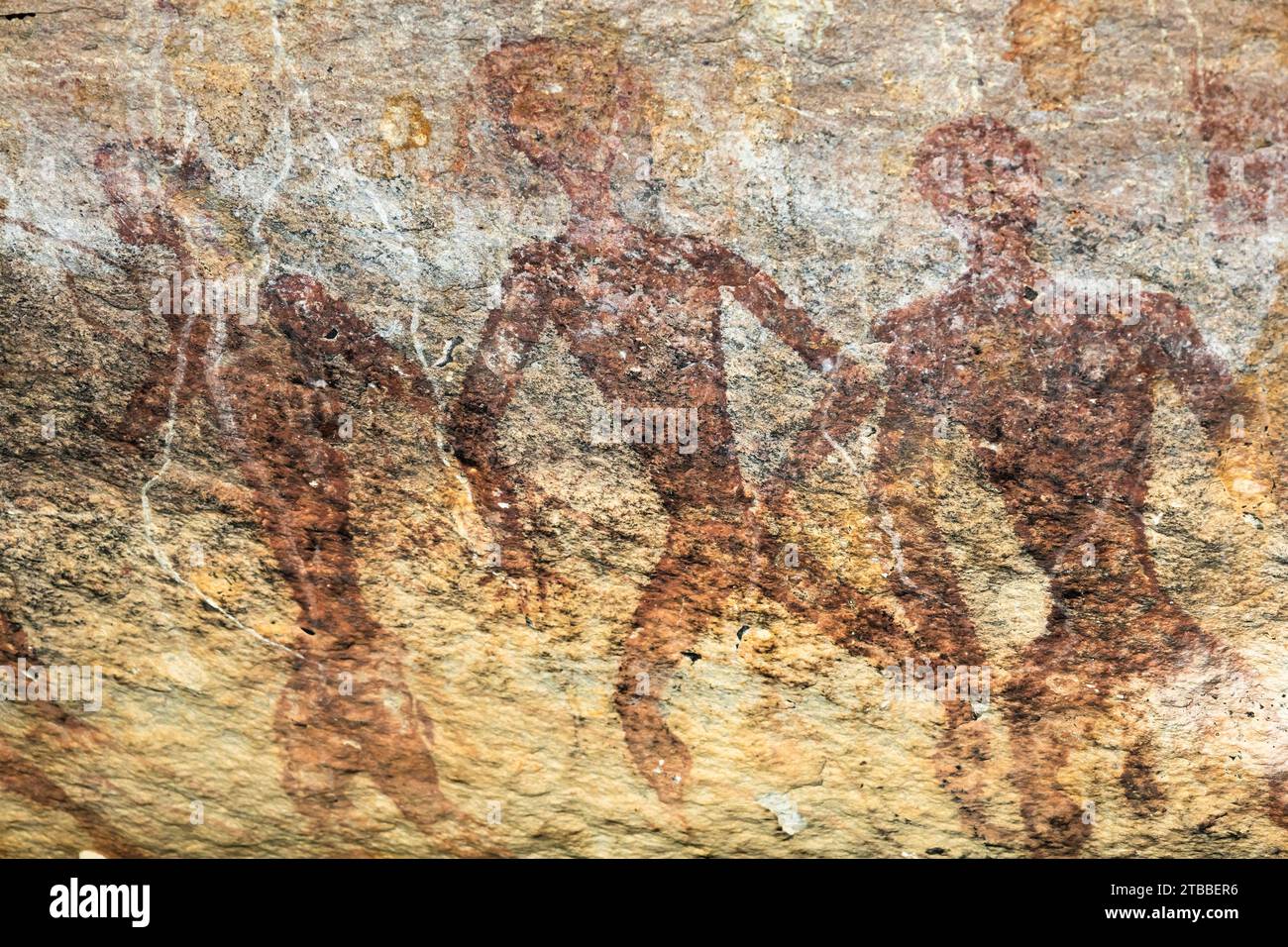 Phu Phra Bat Historical Park, prehistoric rock paintings at rock ...