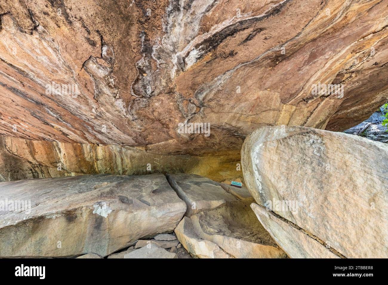 Phu Phra Bat Historical Park, prehistoric rock paintings at rock ...