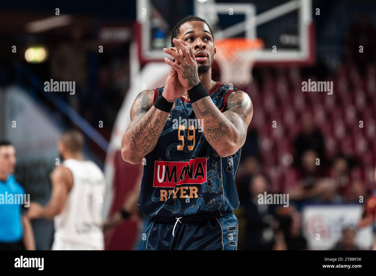 Mestre, Italy. 05th Dec, 2023. Rayjon Tucker during the Umana Reyer ...