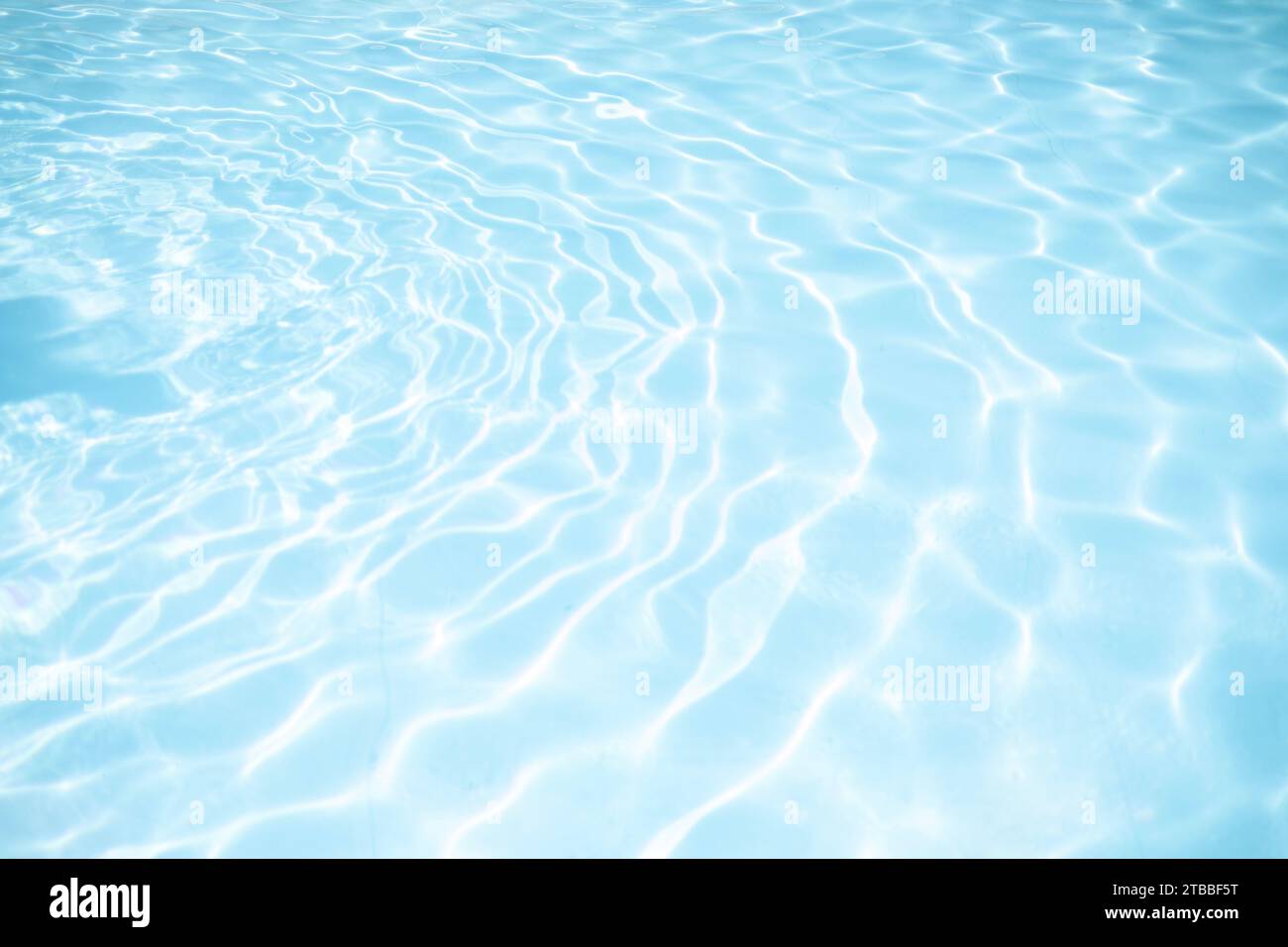 Water background, ripple and flow with waves. Summer blue swimming pool ...