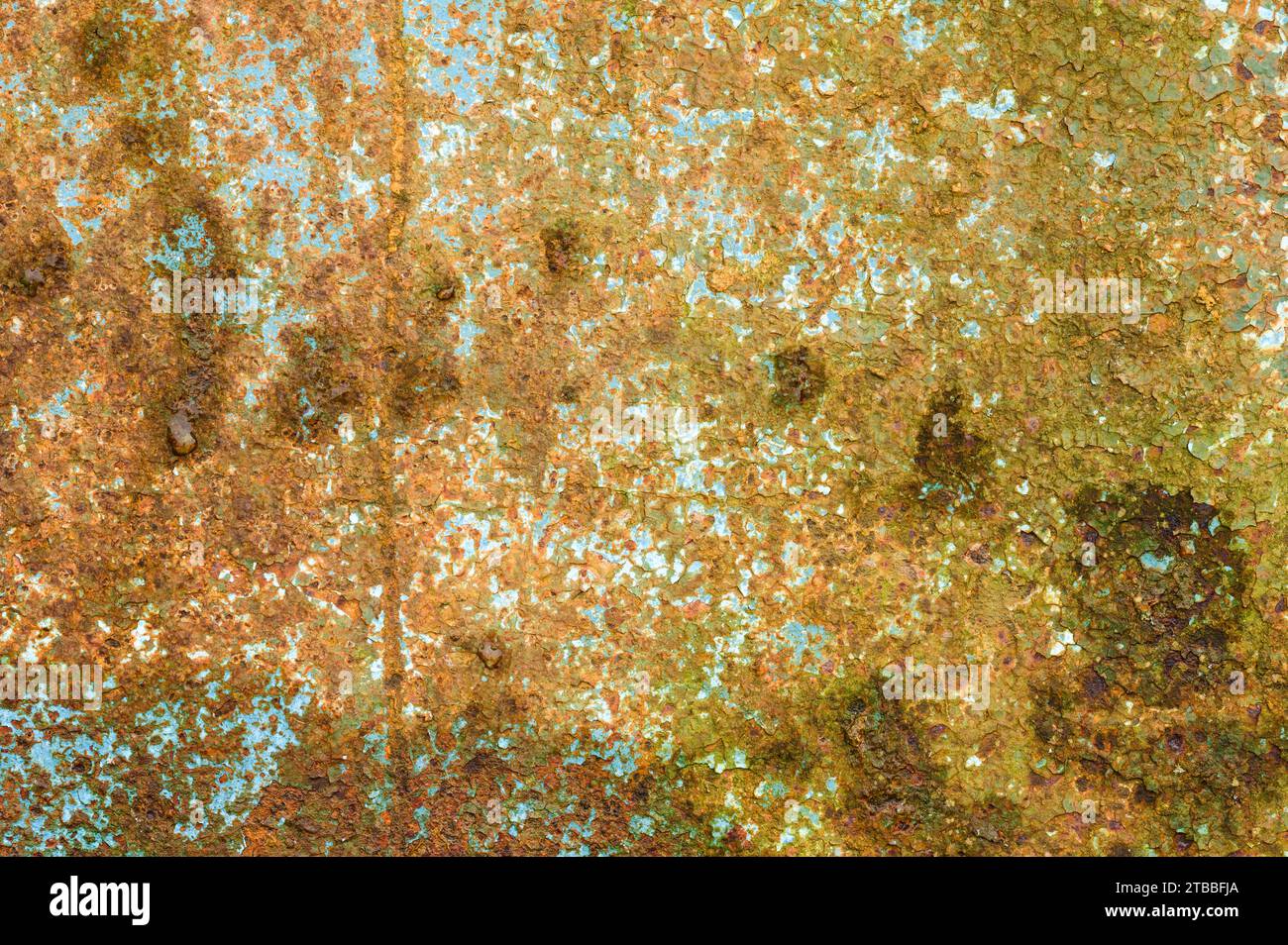 Abstract old rusty plate background with metal corrosion and scratches ...