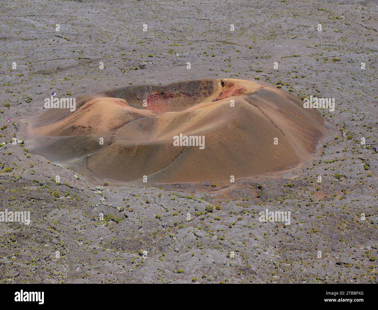 Formica Leo small crater in the Enclos, Piton de la Fournaise volcano ...