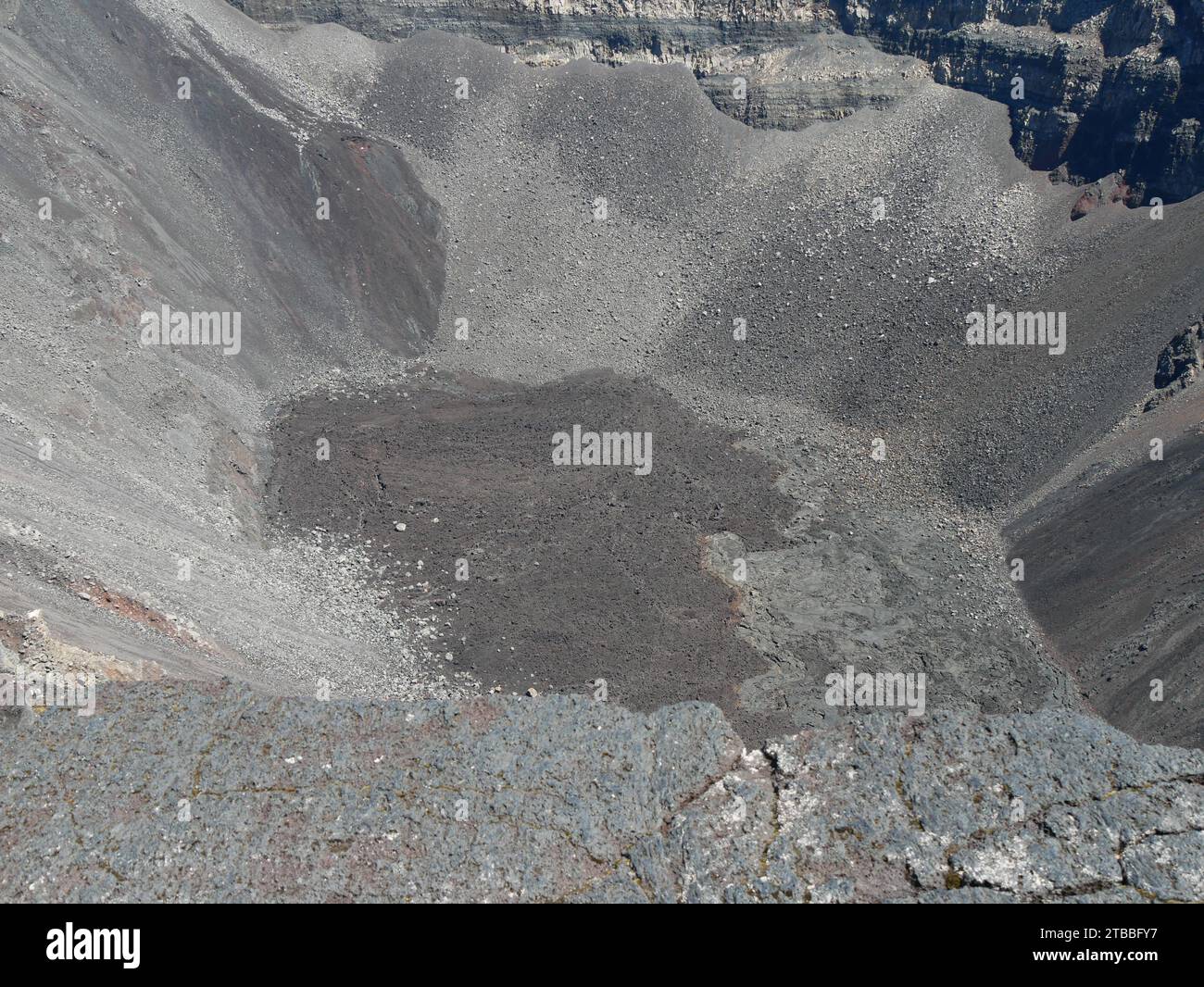 Inside the Dolomieu crater of Piton de la Fournaise active volcano ...