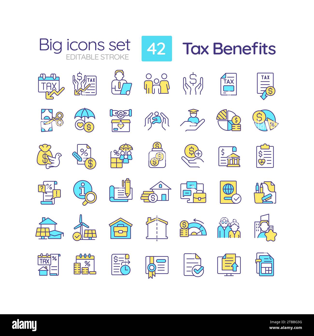 Tax planning logo Stock Vector Images - Alamy