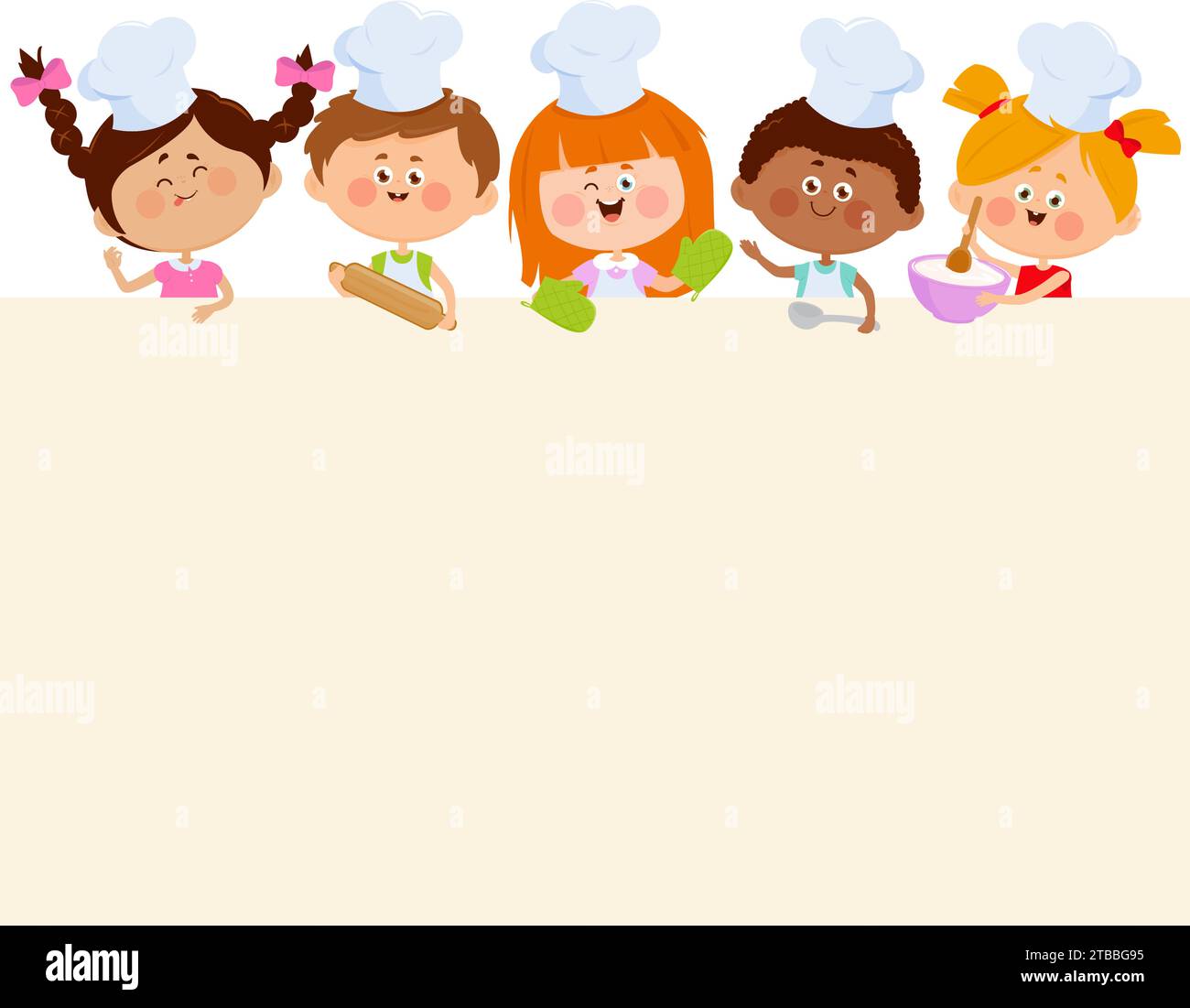 Kids cooking chefs hats Stock Vector Images - Alamy