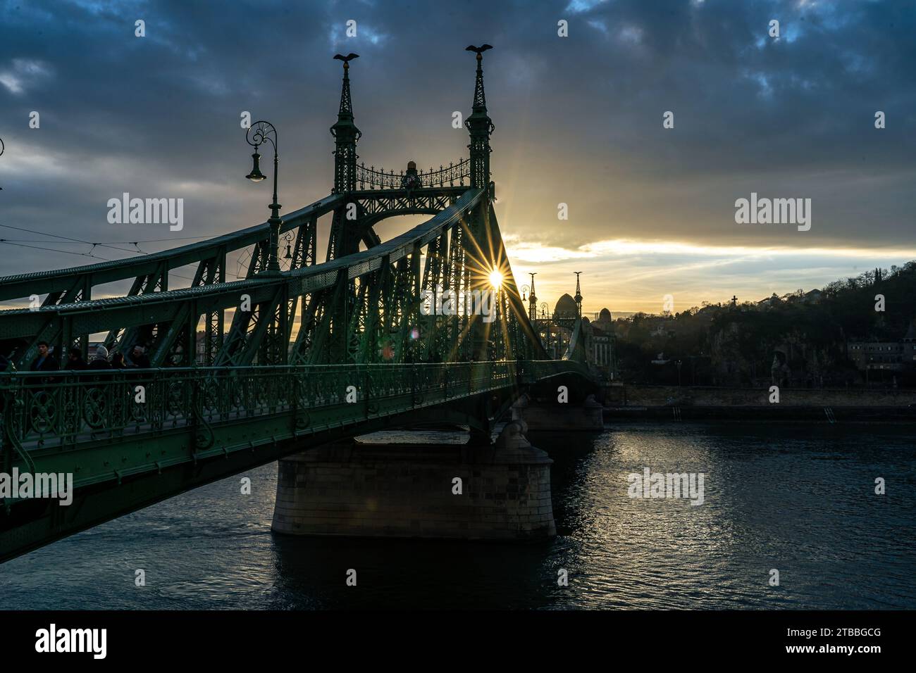Liberty bridge sunset hi-res stock photography and images - Alamy