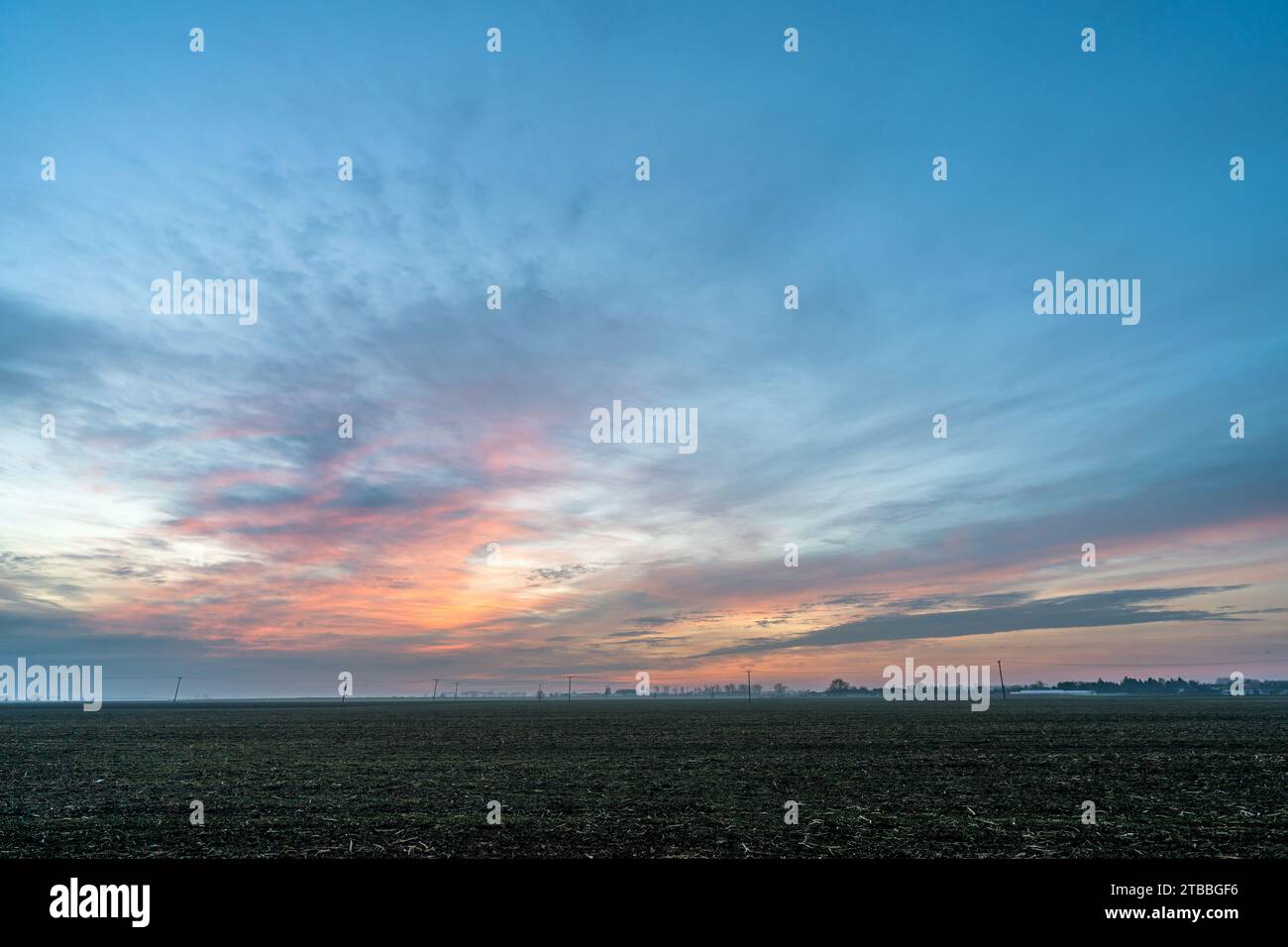 Beautiful pastel blue rural hi-res stock photography and images - Alamy