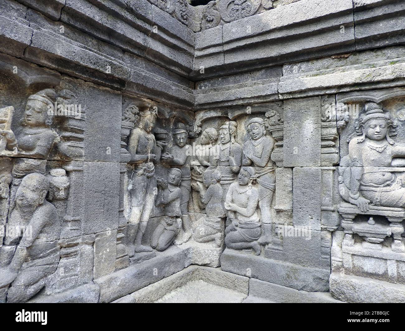 bas- relief panels in the ninth century mahayana buddhist temple of ...