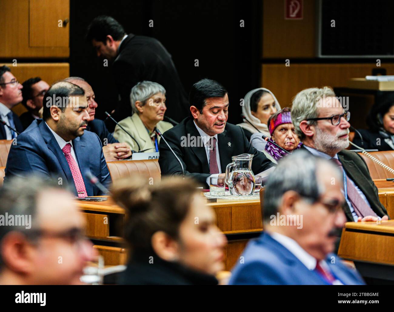Vienna, Austria, Austria. 5th Dec, 2023. A representative to the UN ...