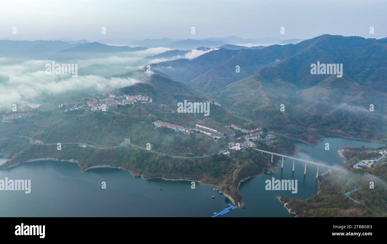 Luodian. 6th Dec, 2023. This aerial photo taken on Dec. 6, 2023 shows a ...
