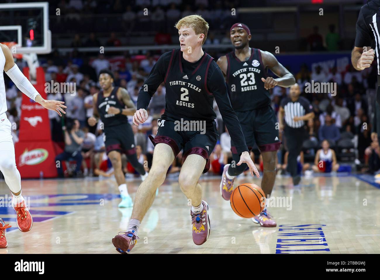 DALLAS, TX - NOVEMBER 14: Texas A&M Aggies guard Hayden Hefner (#2 ...