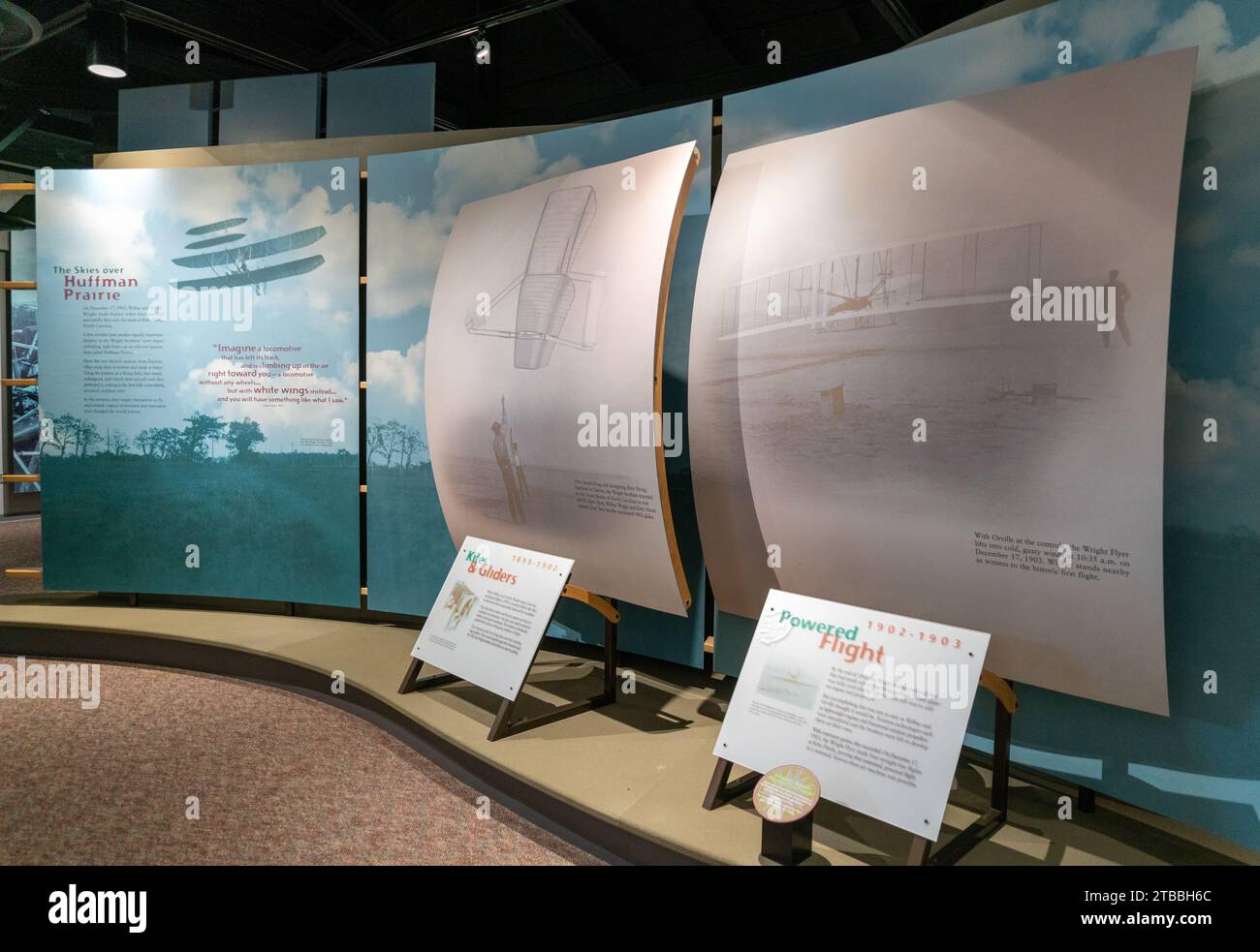 Displays at Dayton Aviation Heritage National Historical Park, Huffman ...