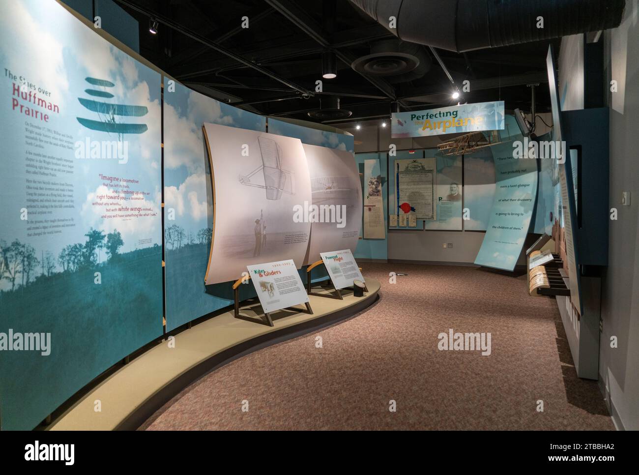 Displays at Dayton Aviation Heritage National Historical Park, Huffman ...