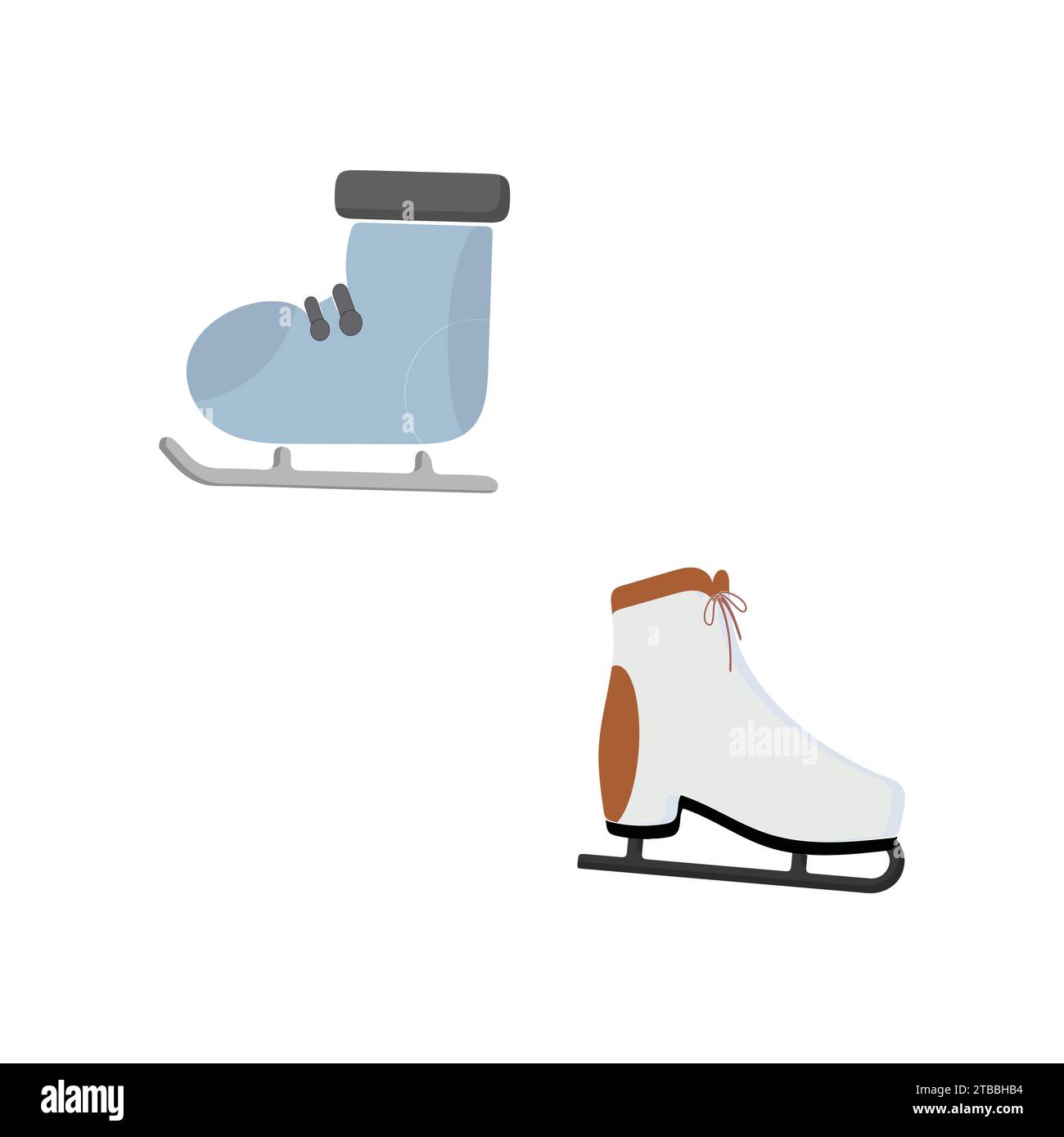 Ice skates icon set. Flat set of ice skates vector icons for web design ...