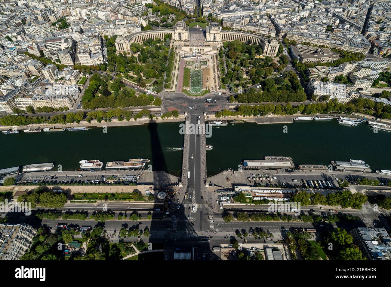 Paris cityscape, aerial view of Paris, The River Seine Stock Photo - Alamy