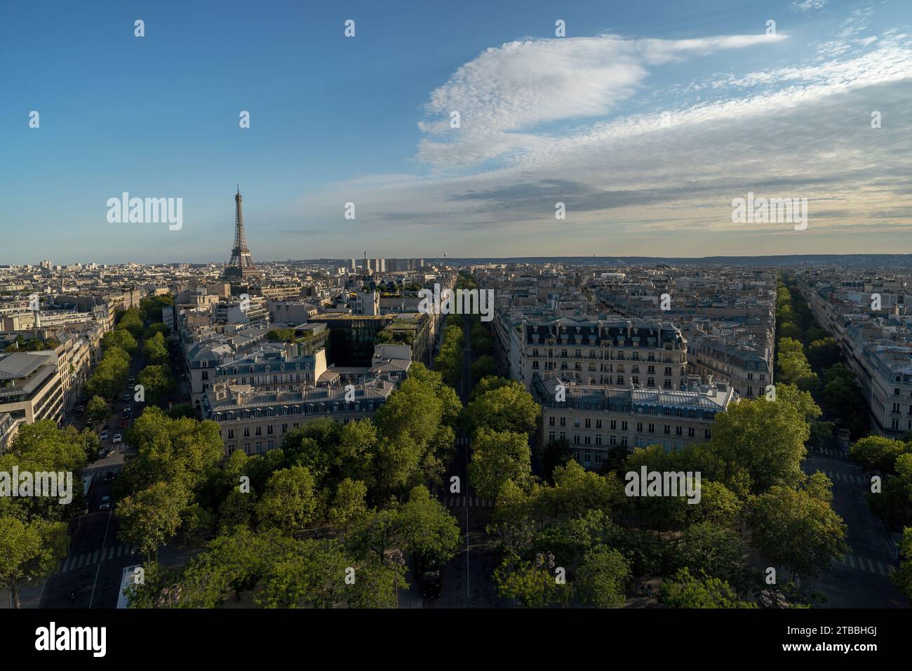 Cityscape of PAris with the iconic Eiffel Tower Stock Photo - Alamy