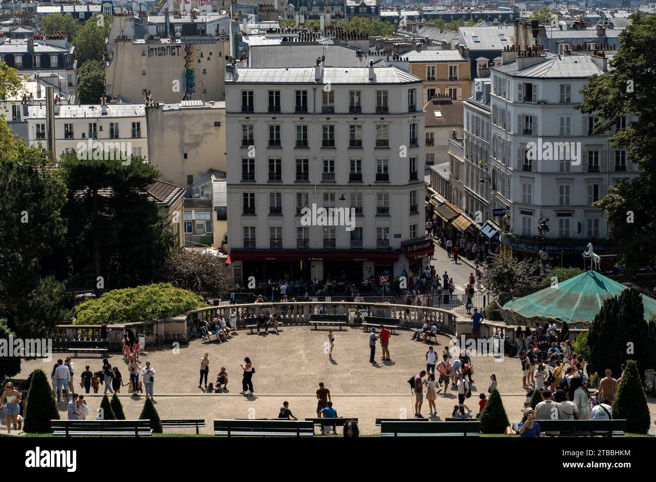 The view from Montmartre, Paris, cityscape Stock Photo - Alamy