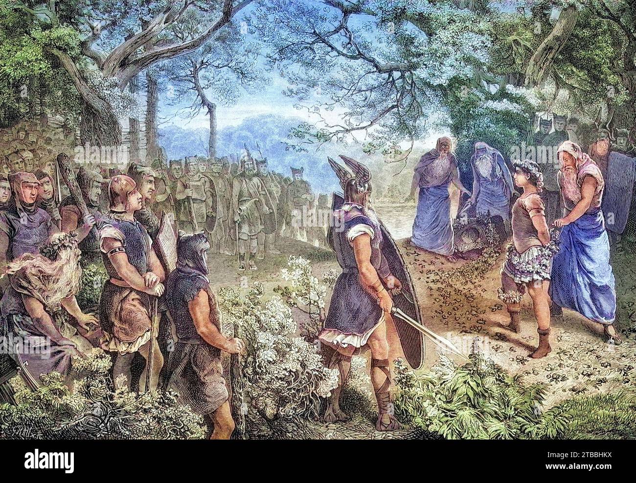 Altgermanisches Opferfest, Germanen, Opfer, Historisch, digital ...