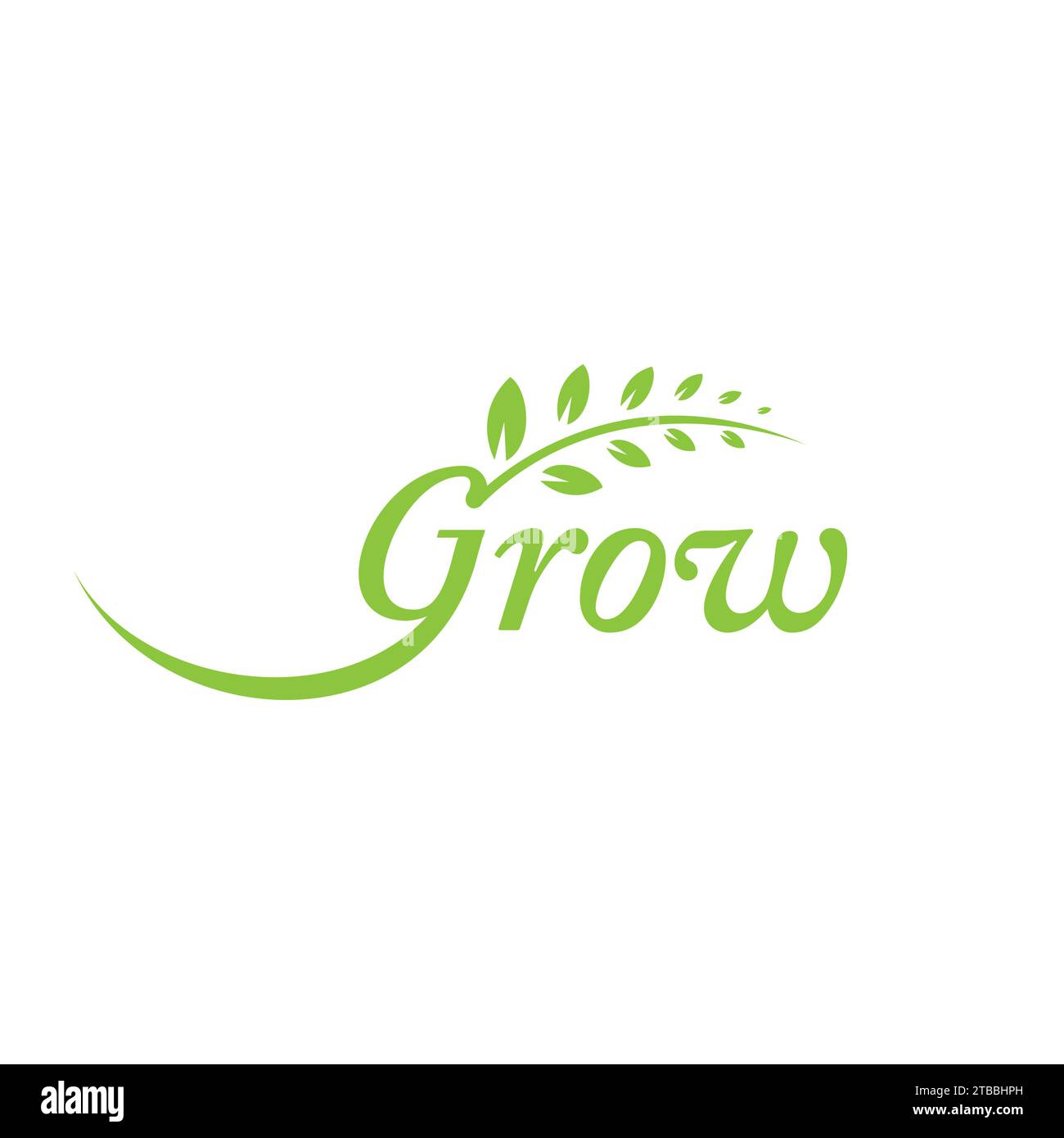 grow logo lettering. Growth Tree Logo Stock Vector Image & Art - Alamy