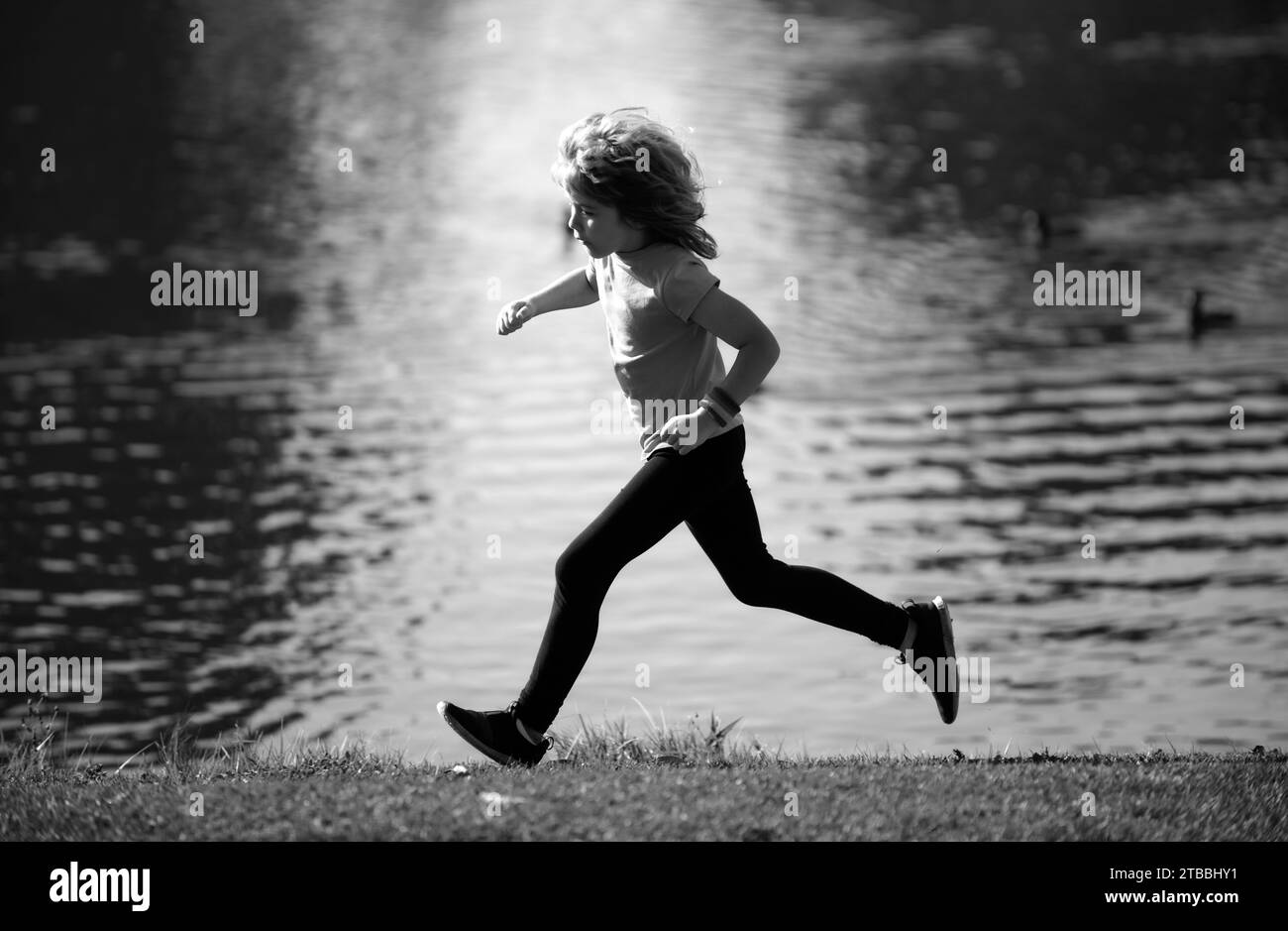 Children Running Clipart Black And White
