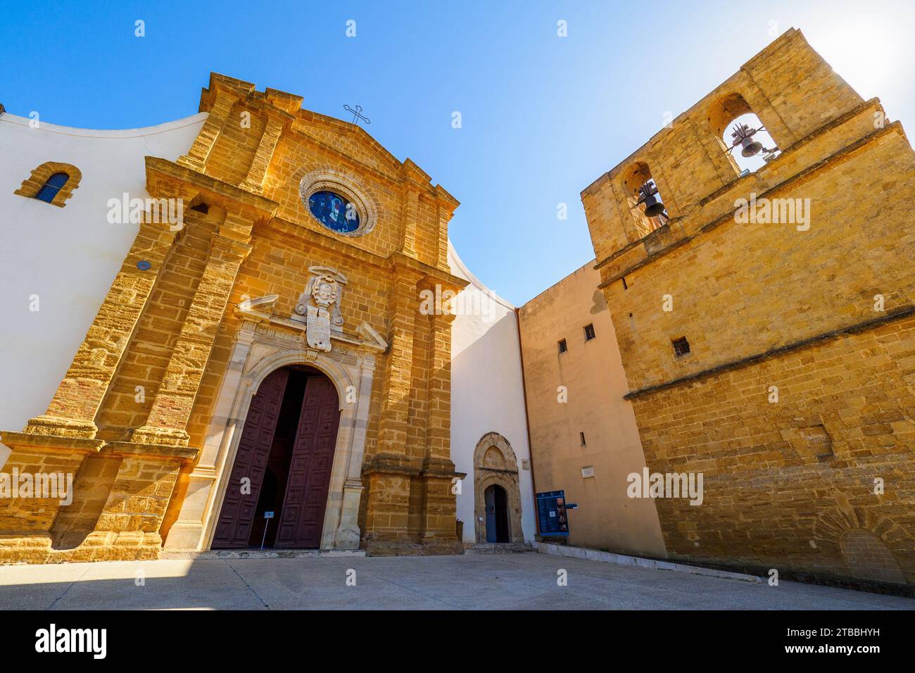 Agrigento Cathedral (Cattedrale di San Gerlando) - Sicily, Italy Stock ...