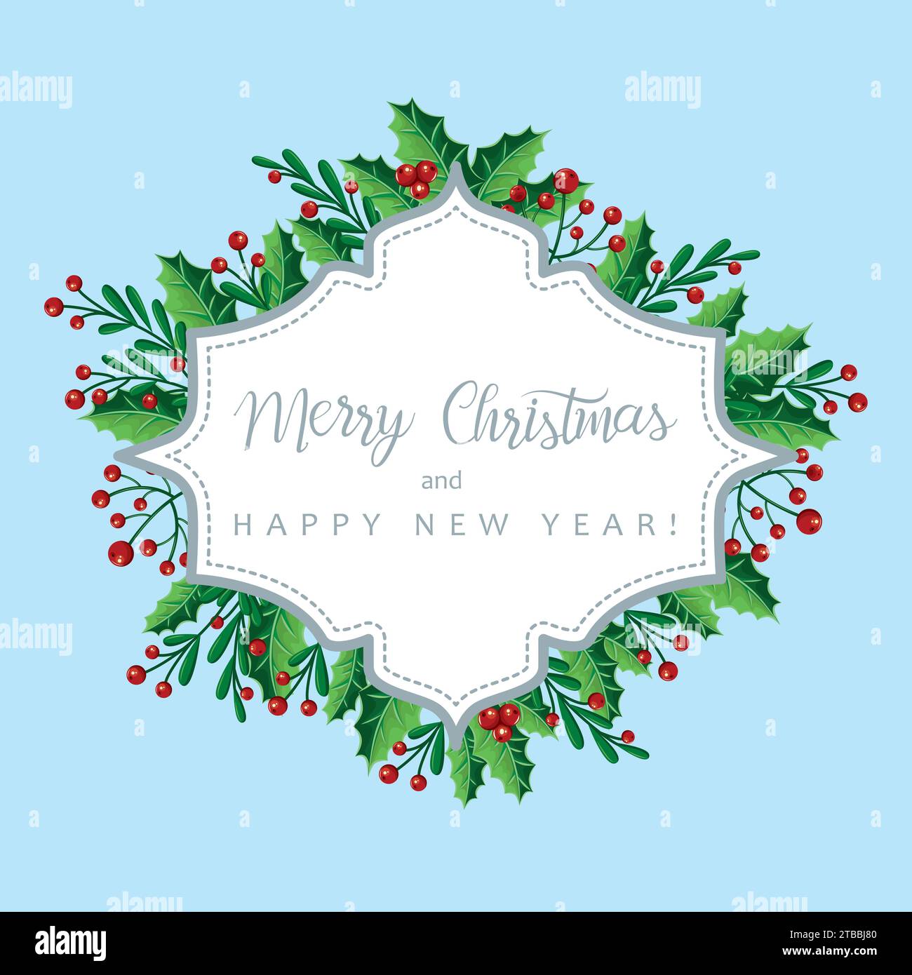 Christmas botanical background Stock Vector Images - Alamy