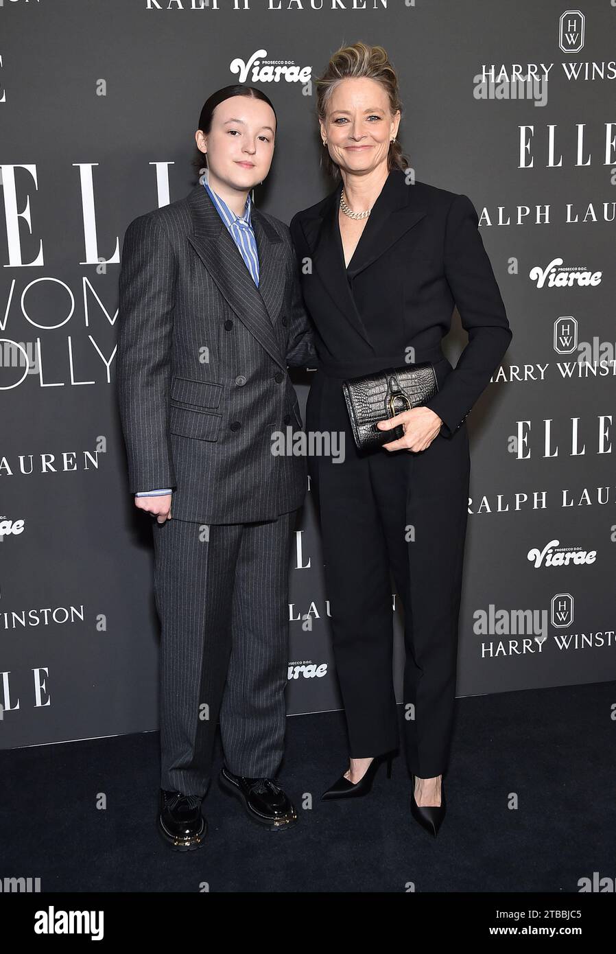 Hollywood, USA. 05th Dec, 2023. Bella Ramsey and Jodie Foster arriving ...