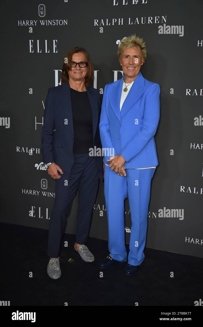 Bonnie Stoll, left, and Diana Nyad attend the ELLE Women in Hollywood ...