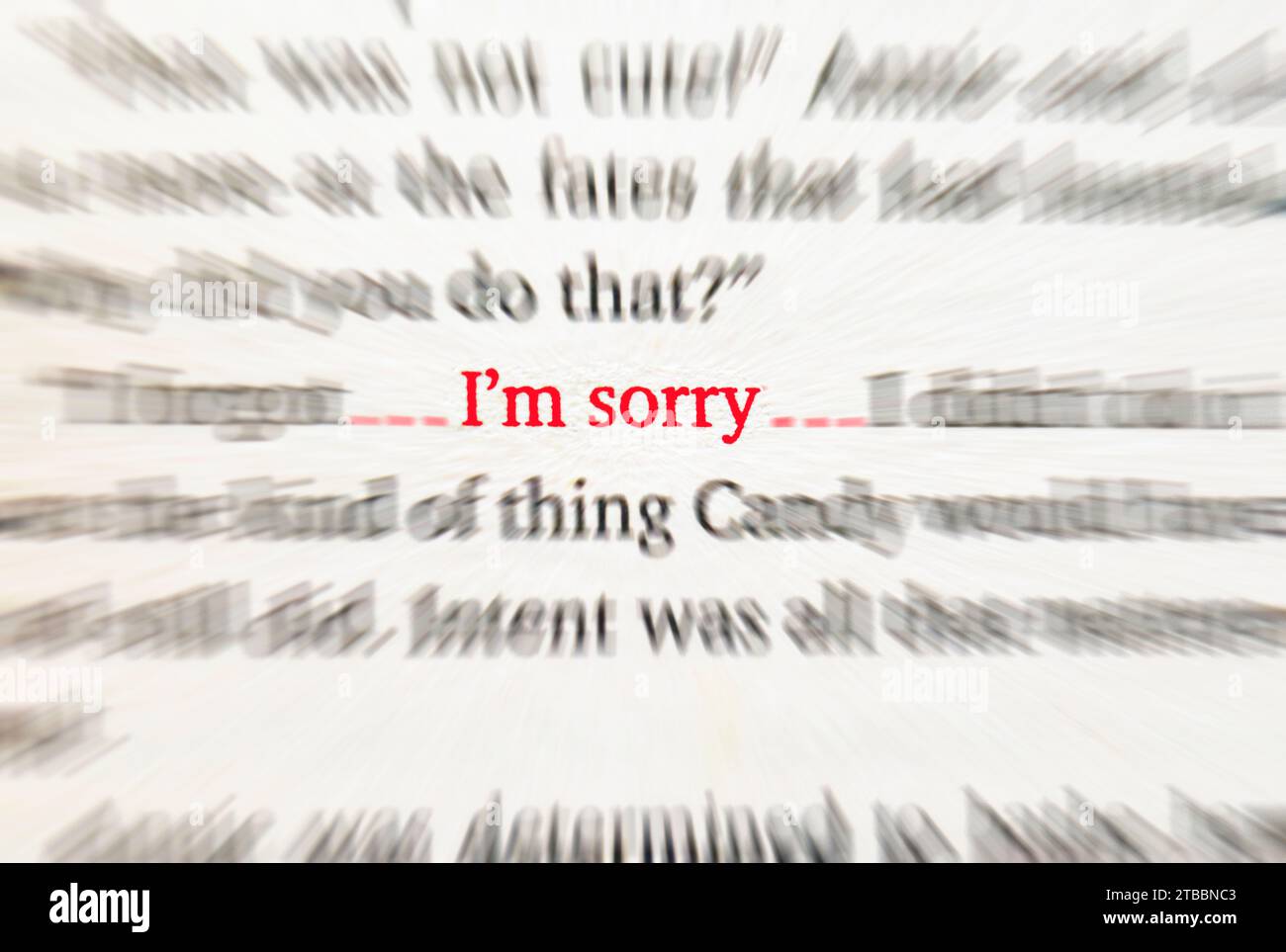 Im sorry hi-res stock photography and images - Alamy
