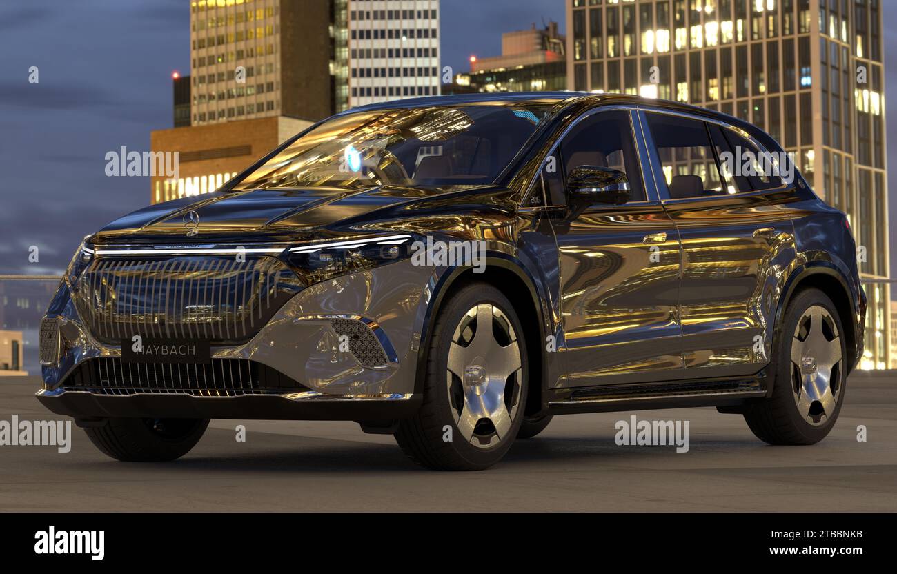 Mercedes Maybach EQS SUV: Ultimate Luxury EV! Stock Photo - Alamy